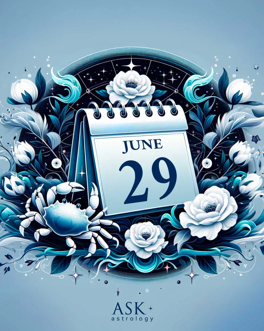 Zodiac Calendar June 29 - Happy Birthday Cancer Sun Sign!
